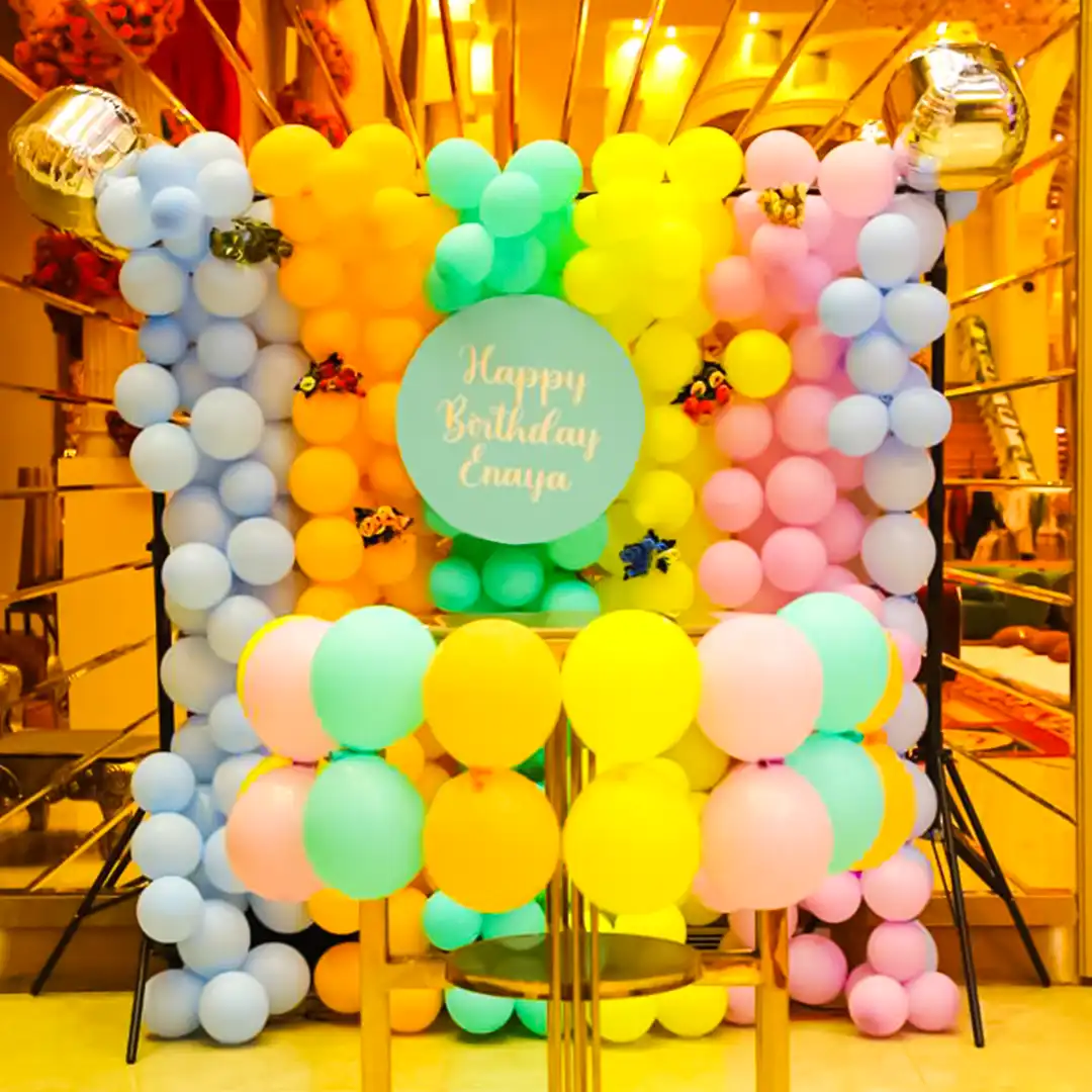 Pastel Balloon Magic Birthday Decoration | Balloon Decorations in Pune | TogetherV